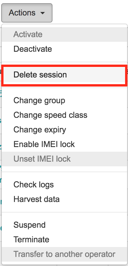 Can I Disconnect or Delete a Specific Data Session? – SORACOM Support